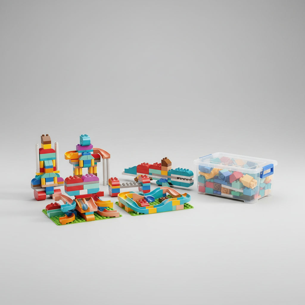 Building Toy Marble Run Track Set Educational Plastic Play Tower